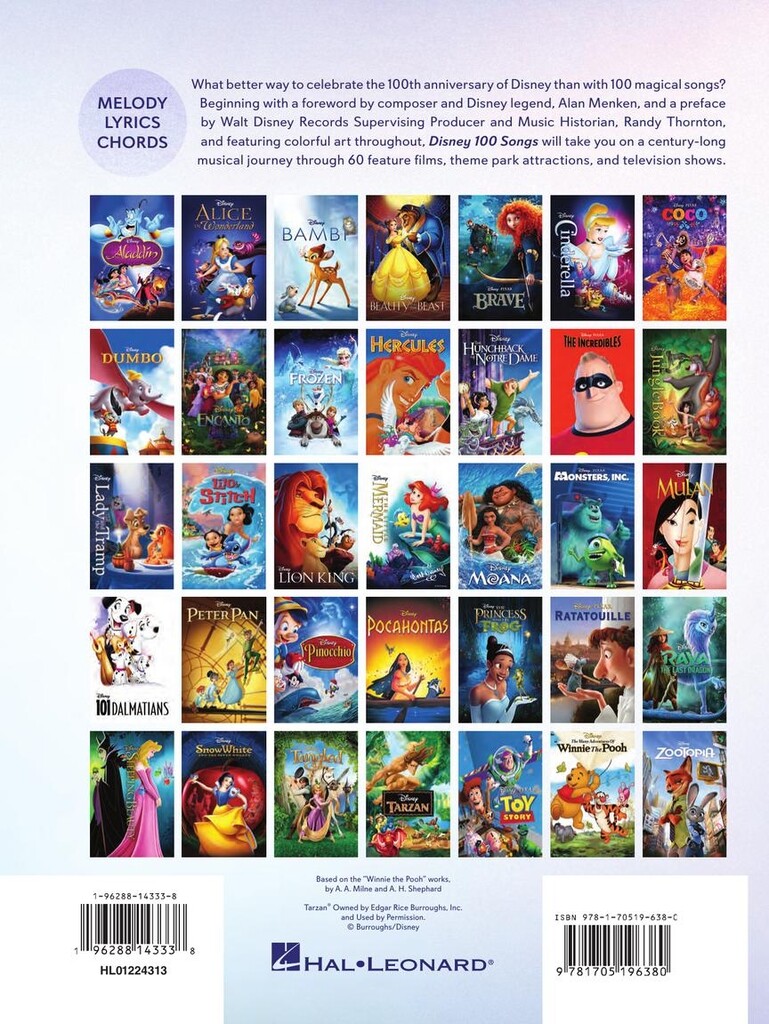 Musik Mohr GmbH DER Musikprofi im Südwesten - DISNEY 100 SONGS - Die ...